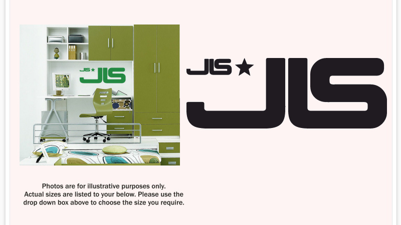 JLS BAND LOGO | Wall decal sticker | Kids bedroom girls xfactor popstar ...